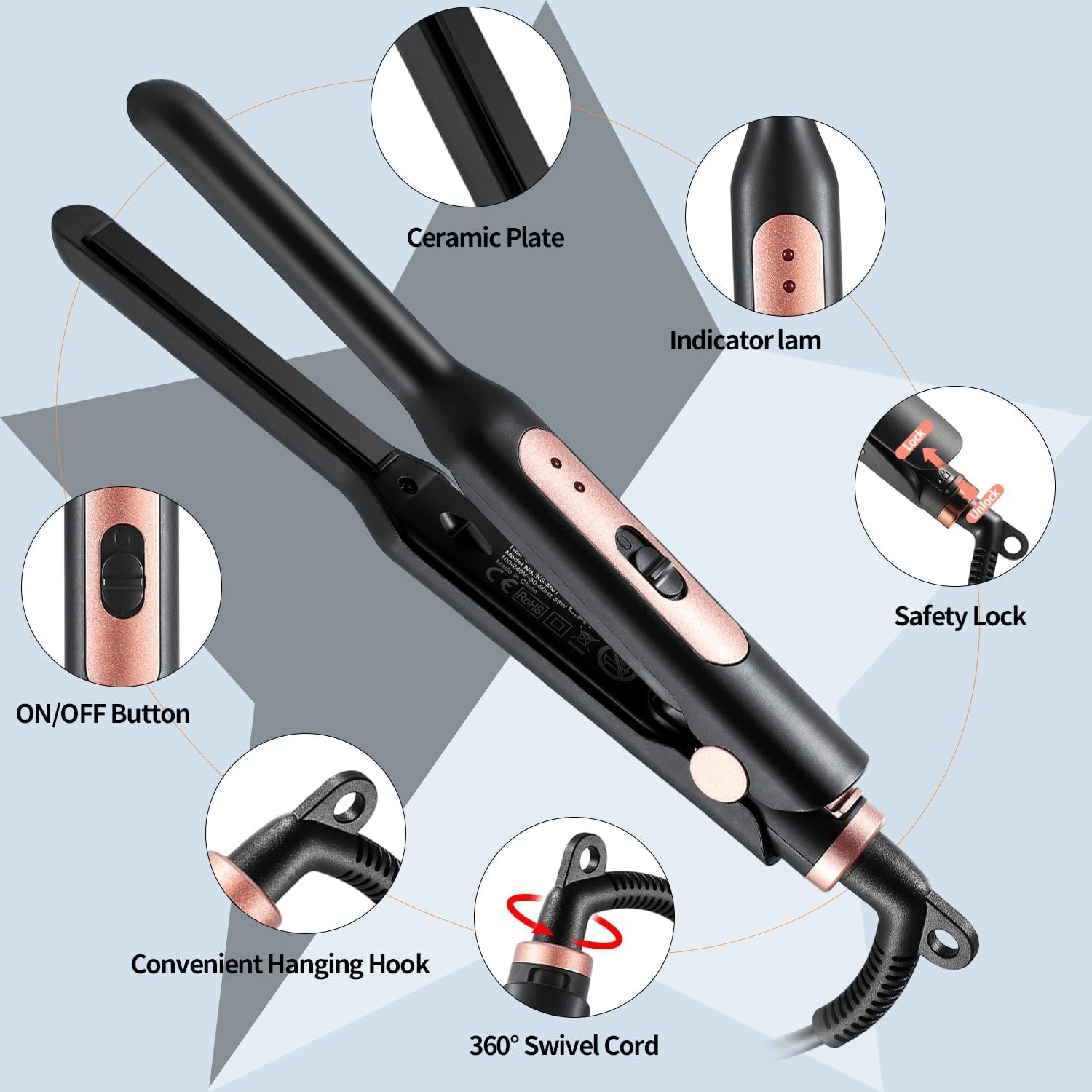 Mini Straighteners Haglater Pencil Straightener review